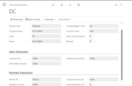 D365 Business Central – Intercompany Setup - Long View Systems